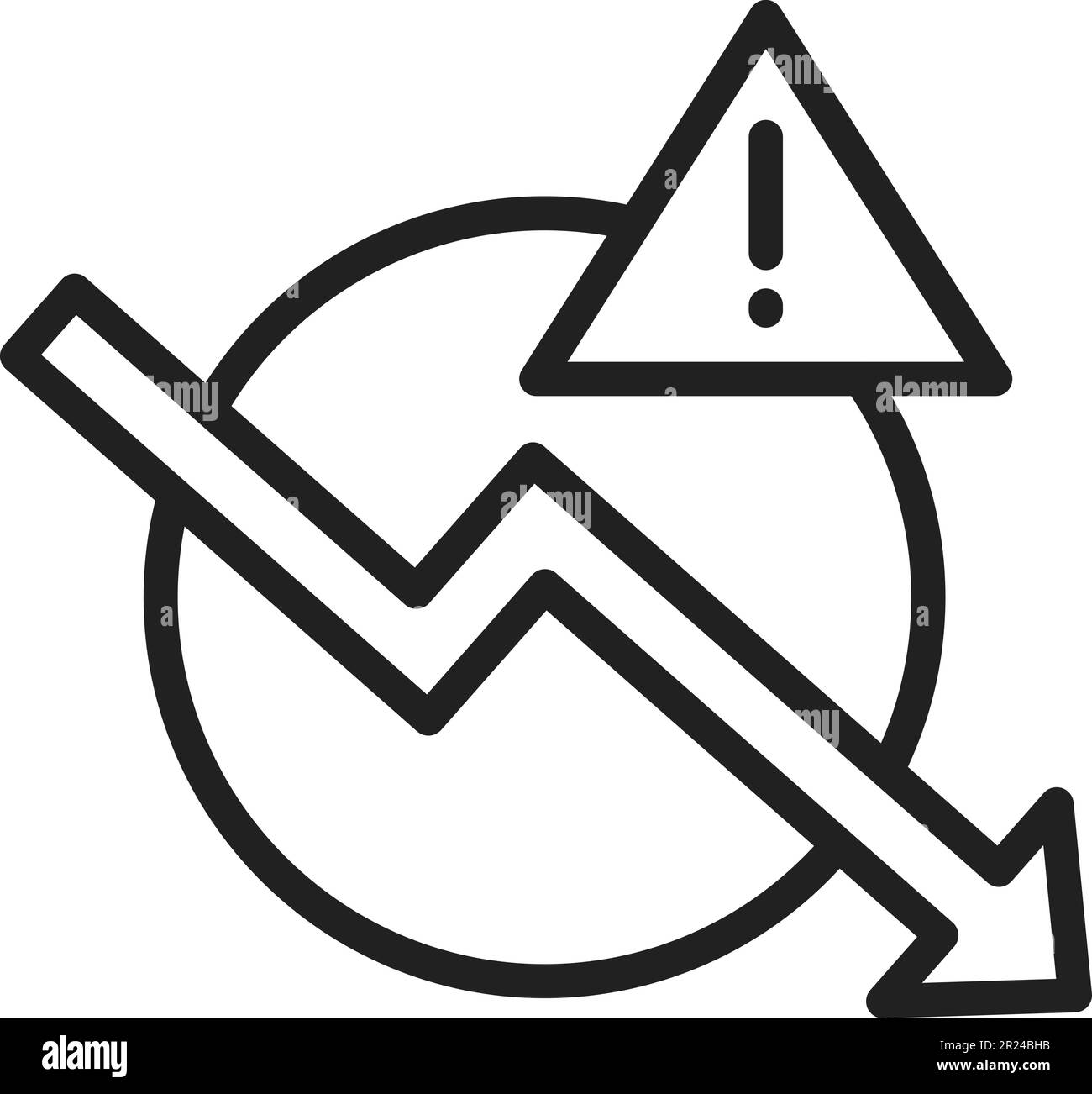 Crisis icon vector image Stock Vector Image & Art - Alamy