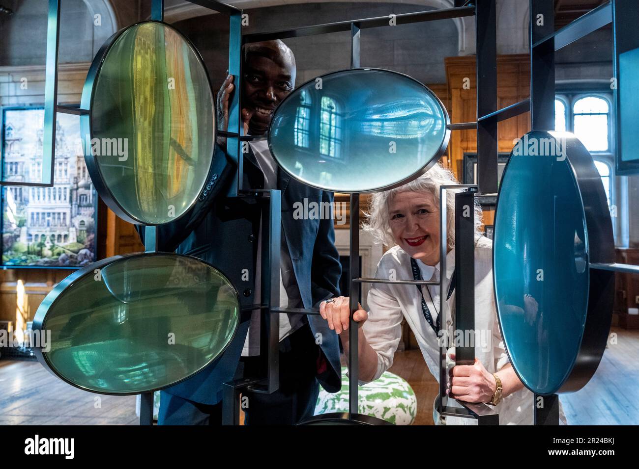 London, UK. 17 May 2023. Artists Don McCollin and Maureen Bryan ...