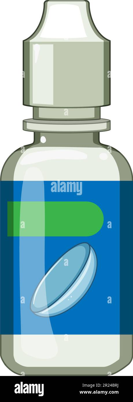 medical contact lens solution cartoon vector illustration Stock Vector ...