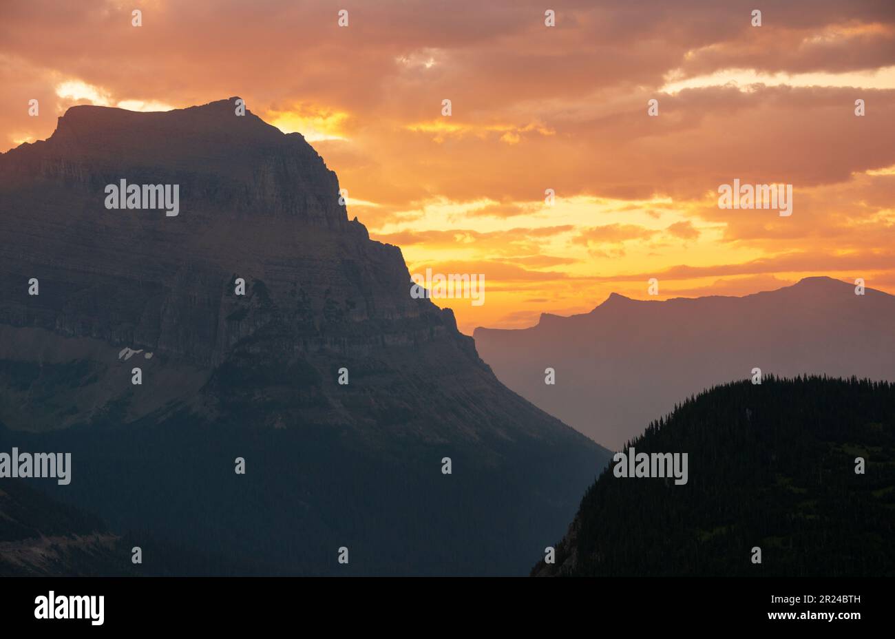 Hidden Lake Overlook, Glacier National Park in Montana Stock Photo - Alamy