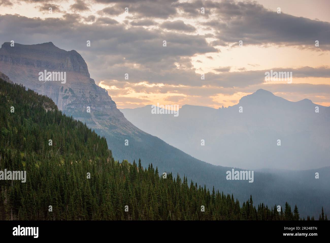 Hidden Lake Overlook, Glacier National Park in Montana Stock Photo - Alamy