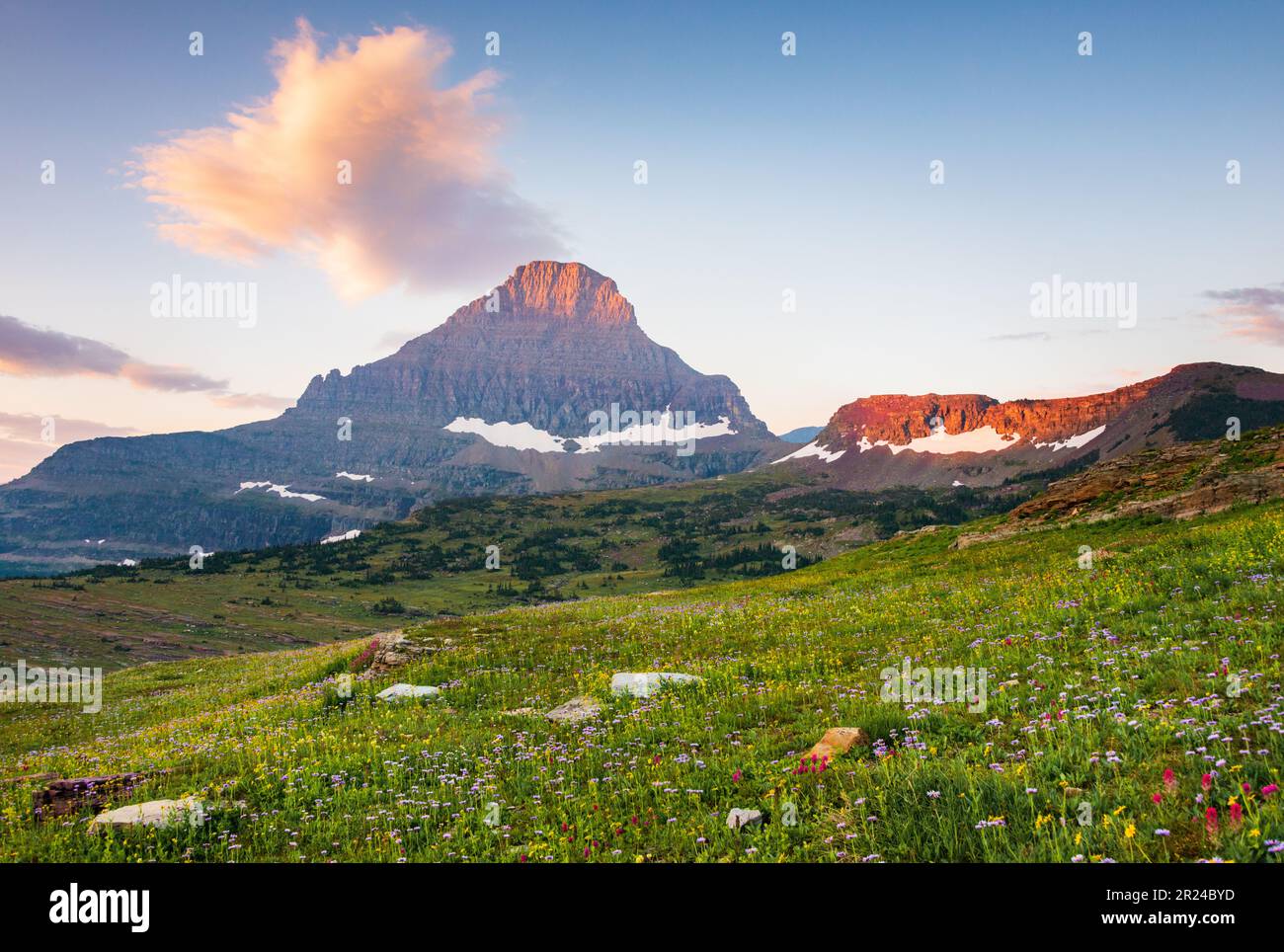 Hidden Lake Overlook, Glacier National Park in Montana Stock Photo - Alamy