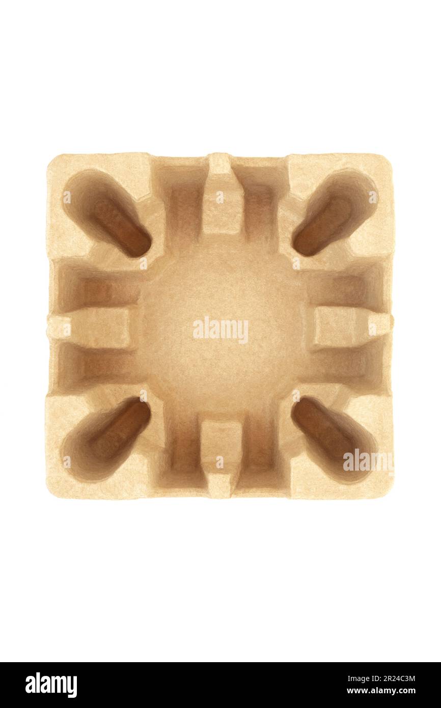 Cardboard box brown square insert, protection for delivery package ...