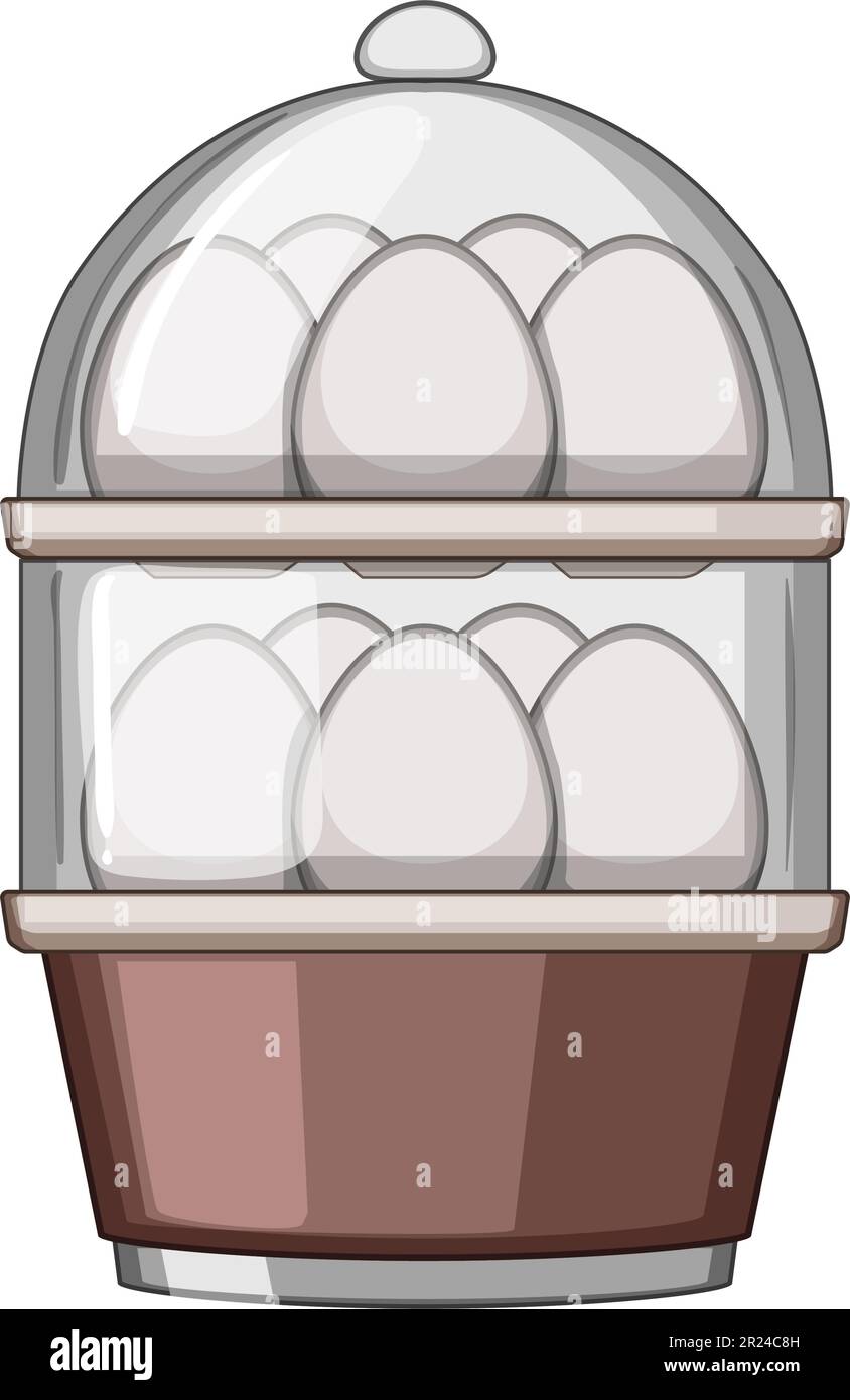 cook egg cooker cartoon vector illustration Stock Vector Image & Art ...