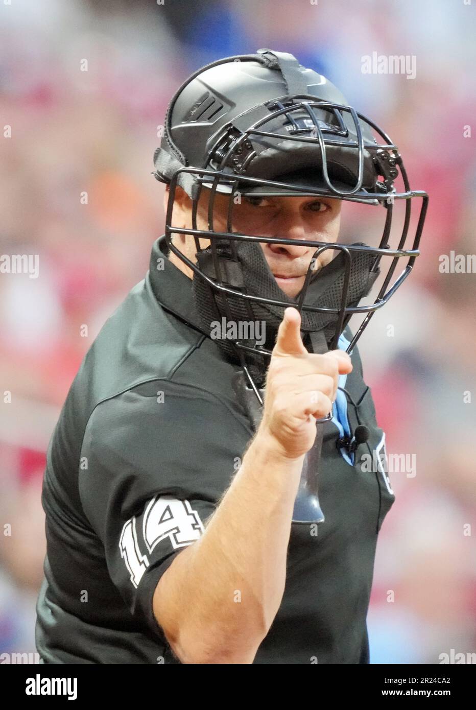 St. Louis, United States. 16th May, 2023. Home plate umpire Mark Wegner ...