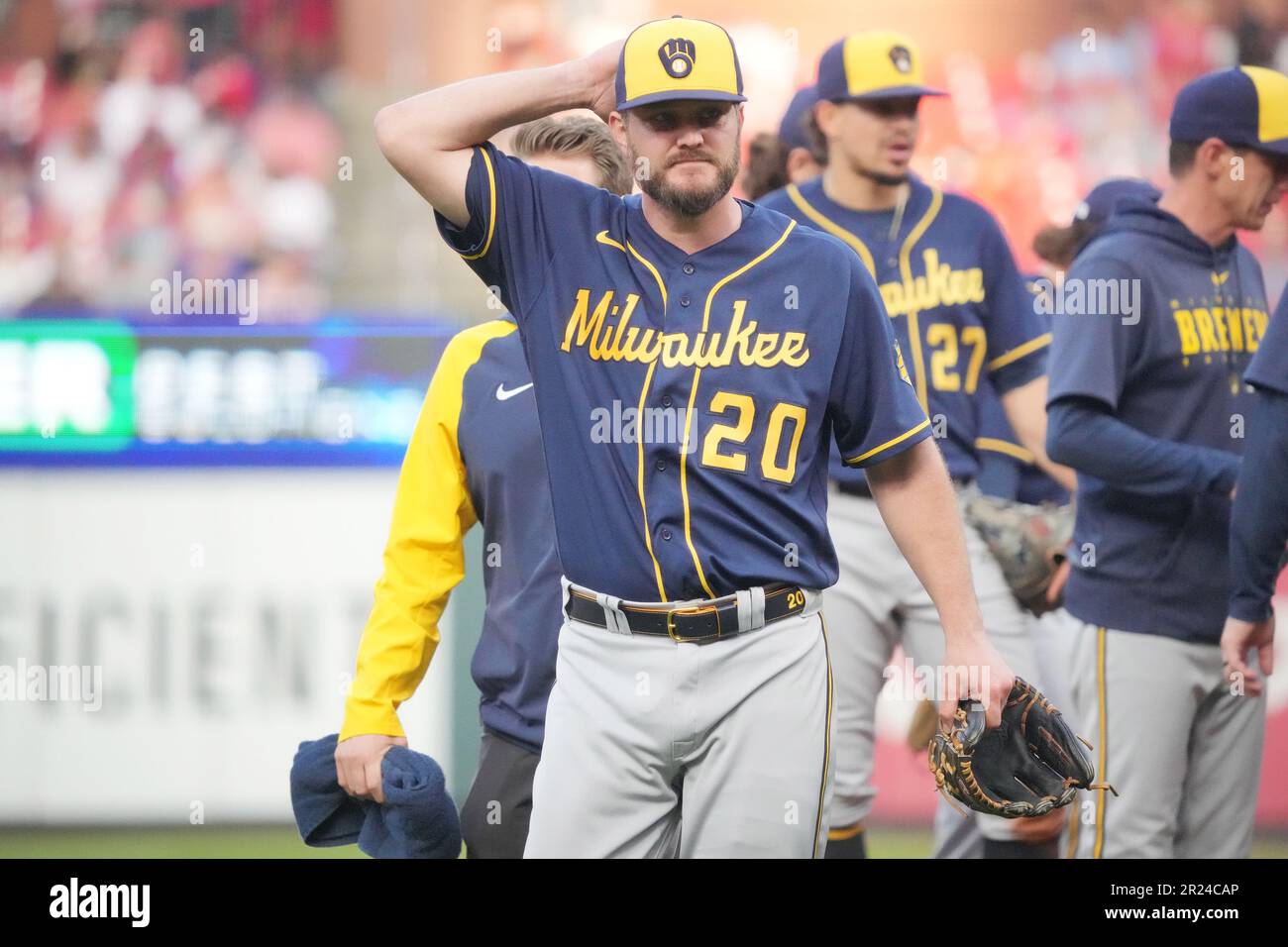 St. Louis, United States. 16th May, 2023. Milwaukee Brewers starting ...