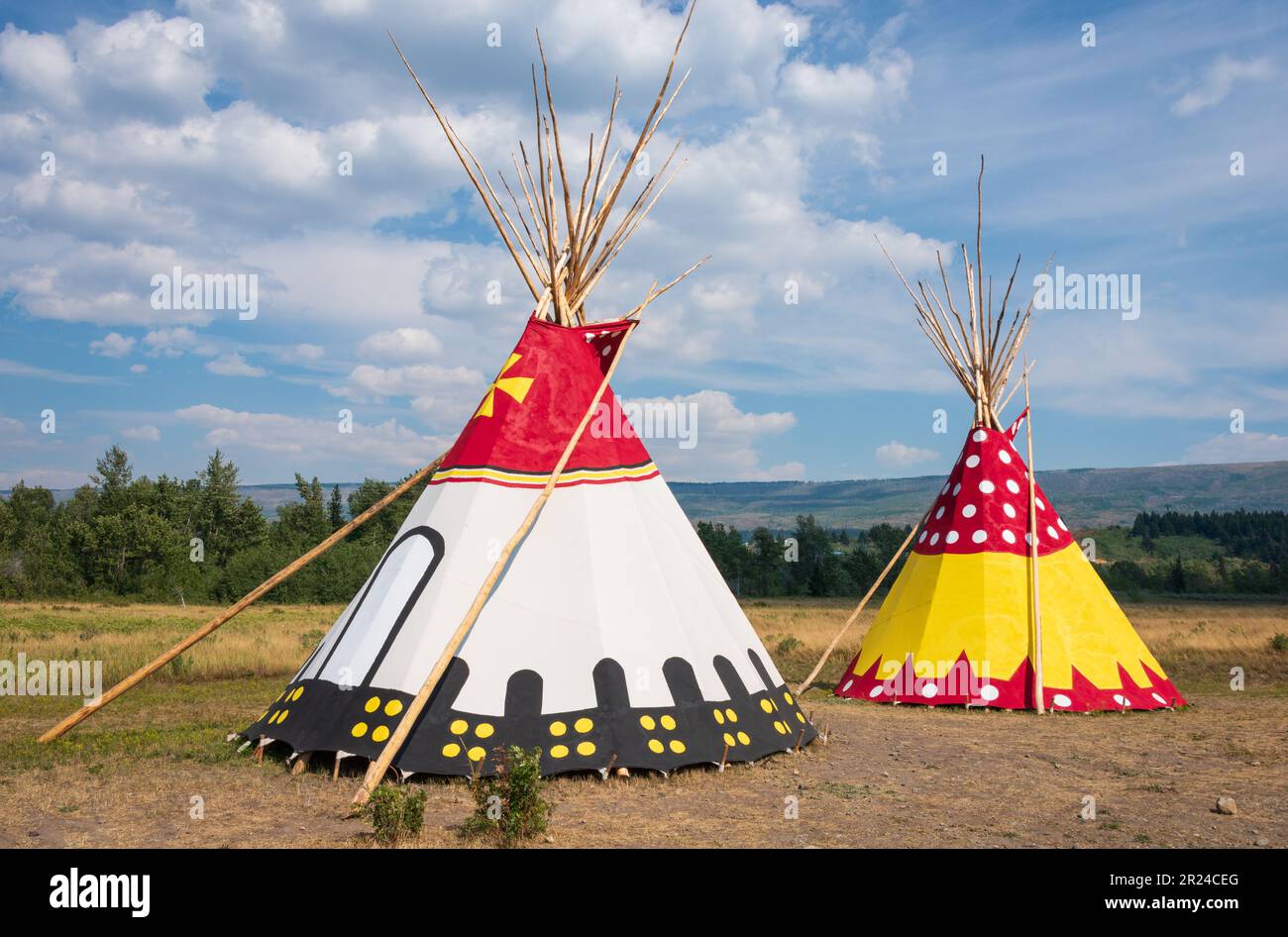 The Painted Native American Teepees Saint Mary Lodge Resort Saint Marys ...