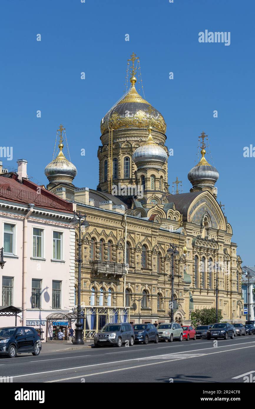 St. Petersburg, Assumption Church at the courtyard of the Kozelskaya St ...