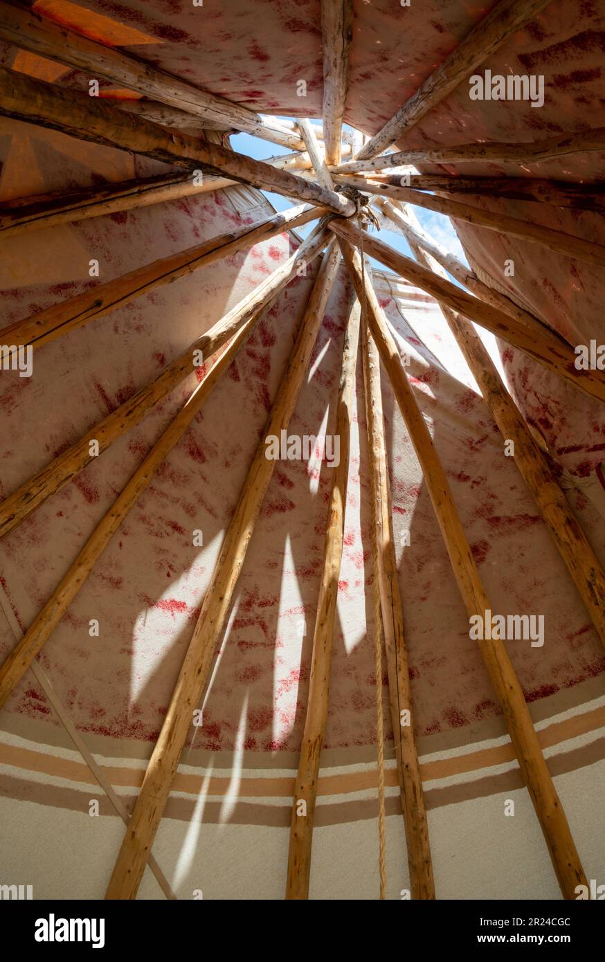 The Painted Native American Teepees Saint Mary Lodge Resort Saint Marys ...