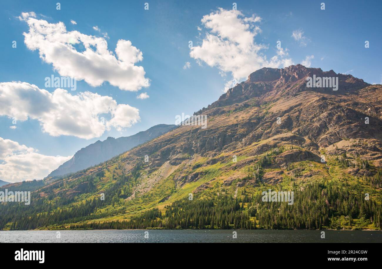 Two Medicine Lake in Glacier National Park in Montana Stock Photo - Alamy