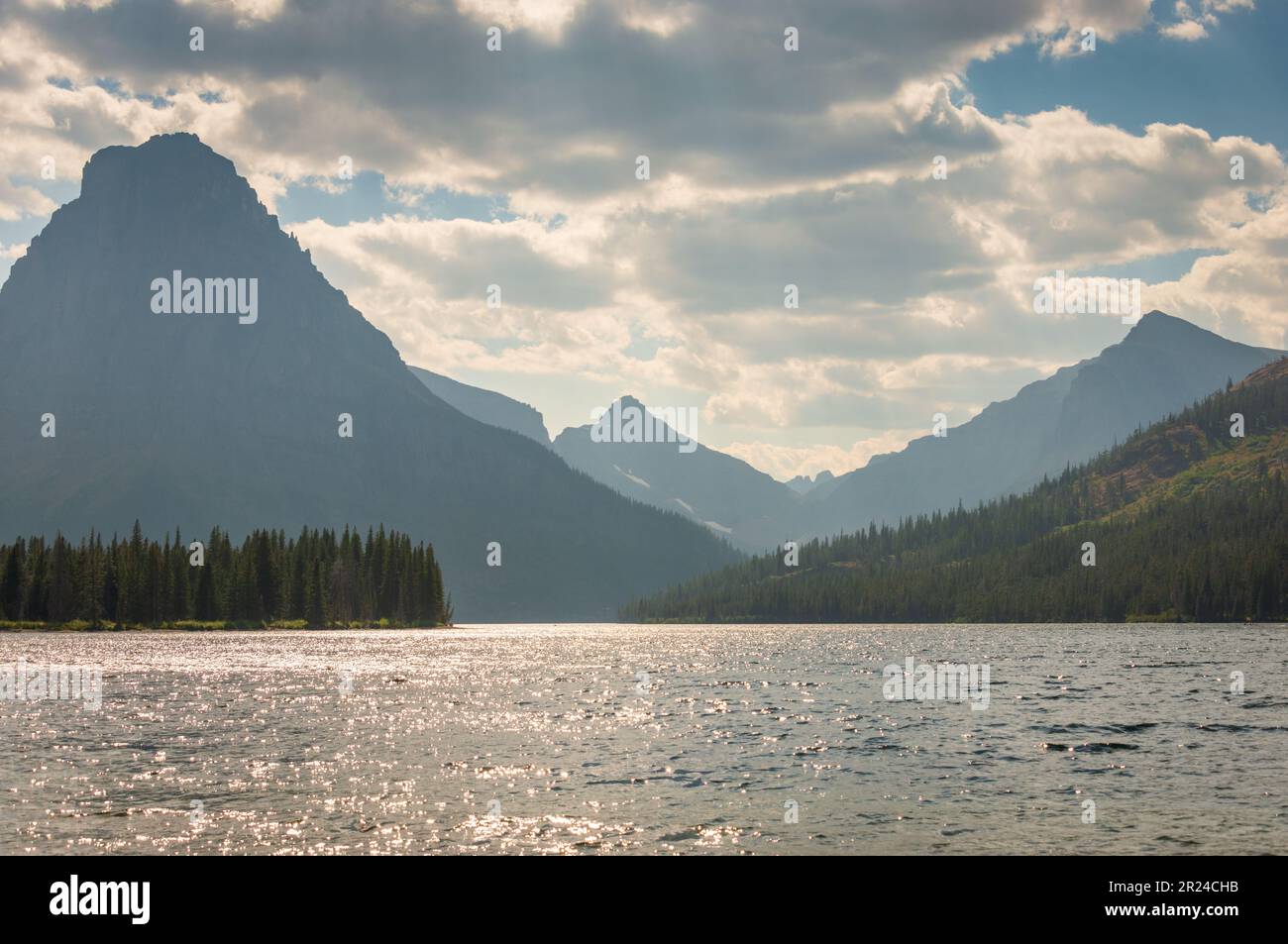 Two Medicine Lake in Glacier National Park in Montana Stock Photo - Alamy