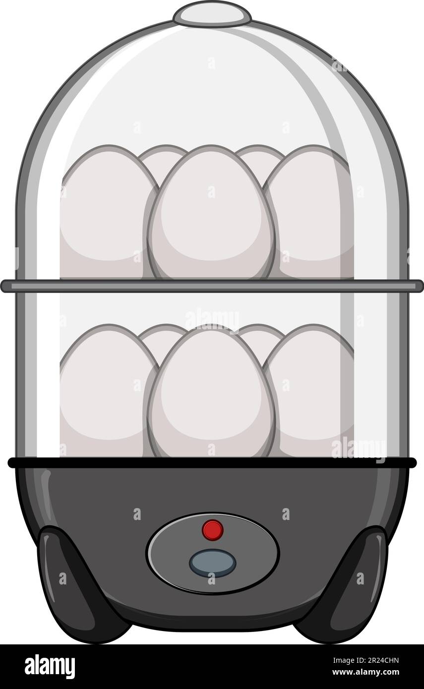 morning egg cooker cartoon vector illustration Stock Vector Image & Art ...