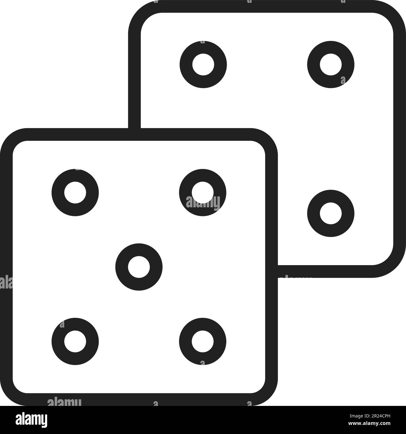 Dices icon vector image Stock Vector Image & Art - Alamy