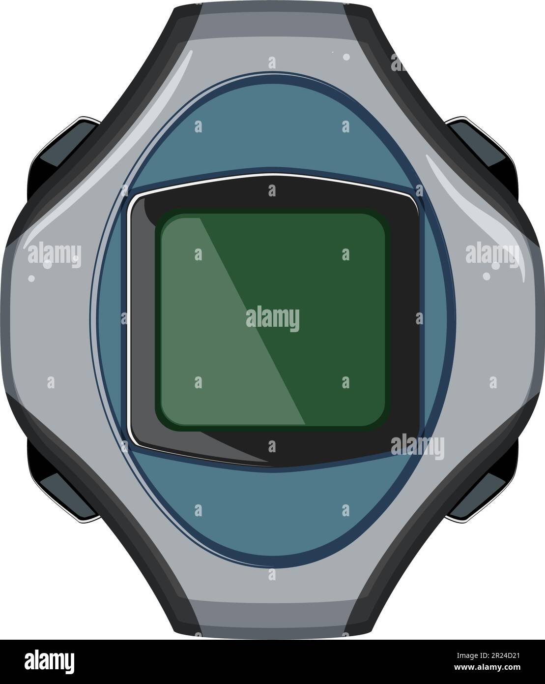 pulse heart rate monitor cartoon vector illustration Stock Vector Image ...