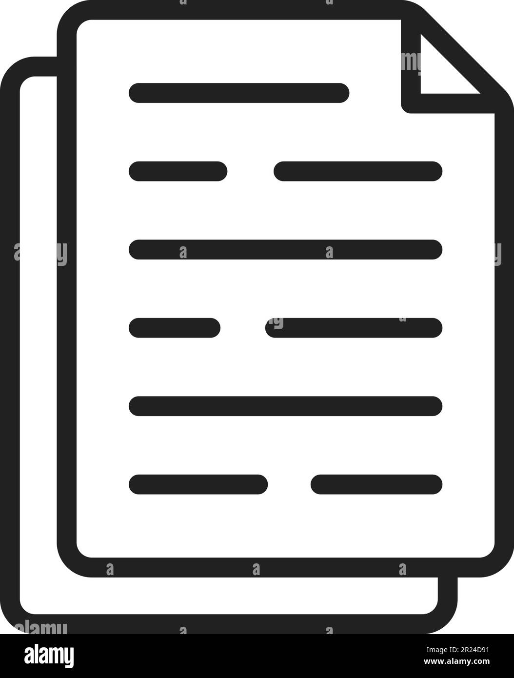 Document icon vector image Stock Vector Image & Art - Alamy