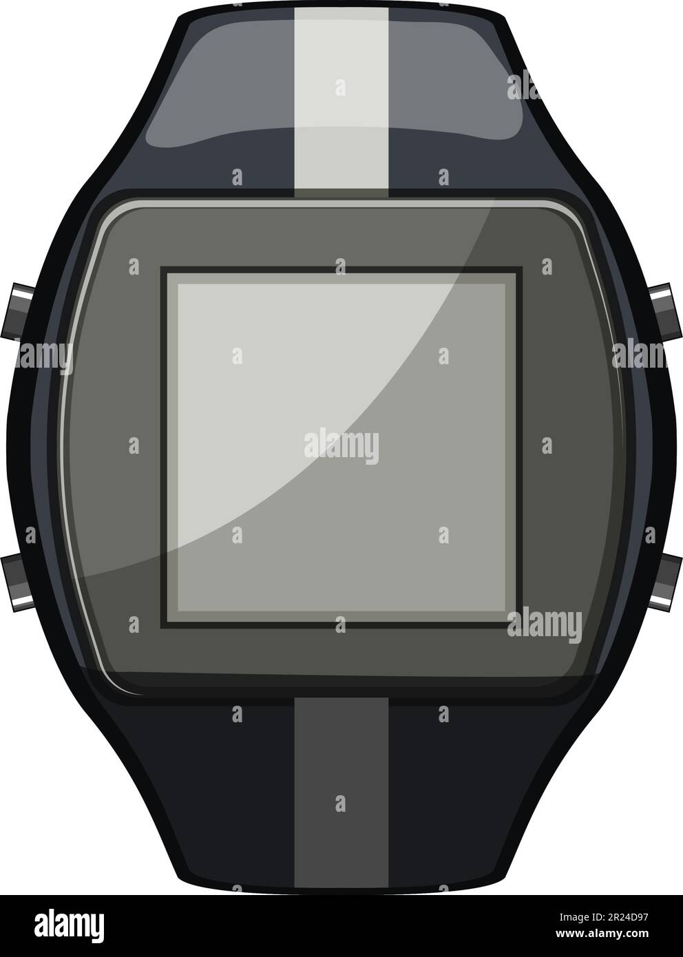 cardio heart rate monitor cartoon vector illustration Stock Vector ...