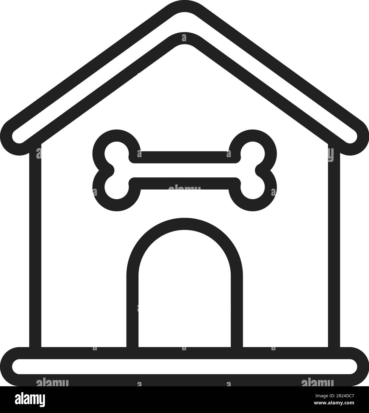 Dog House Clip Art Black And White