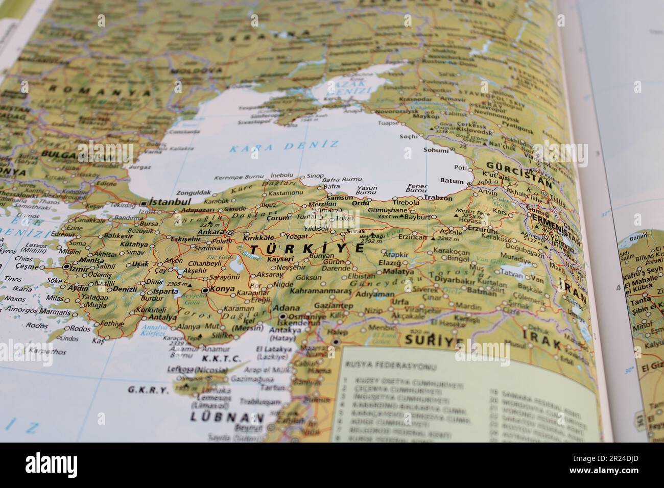 Turkiye map hi-res stock photography and images - Alamy