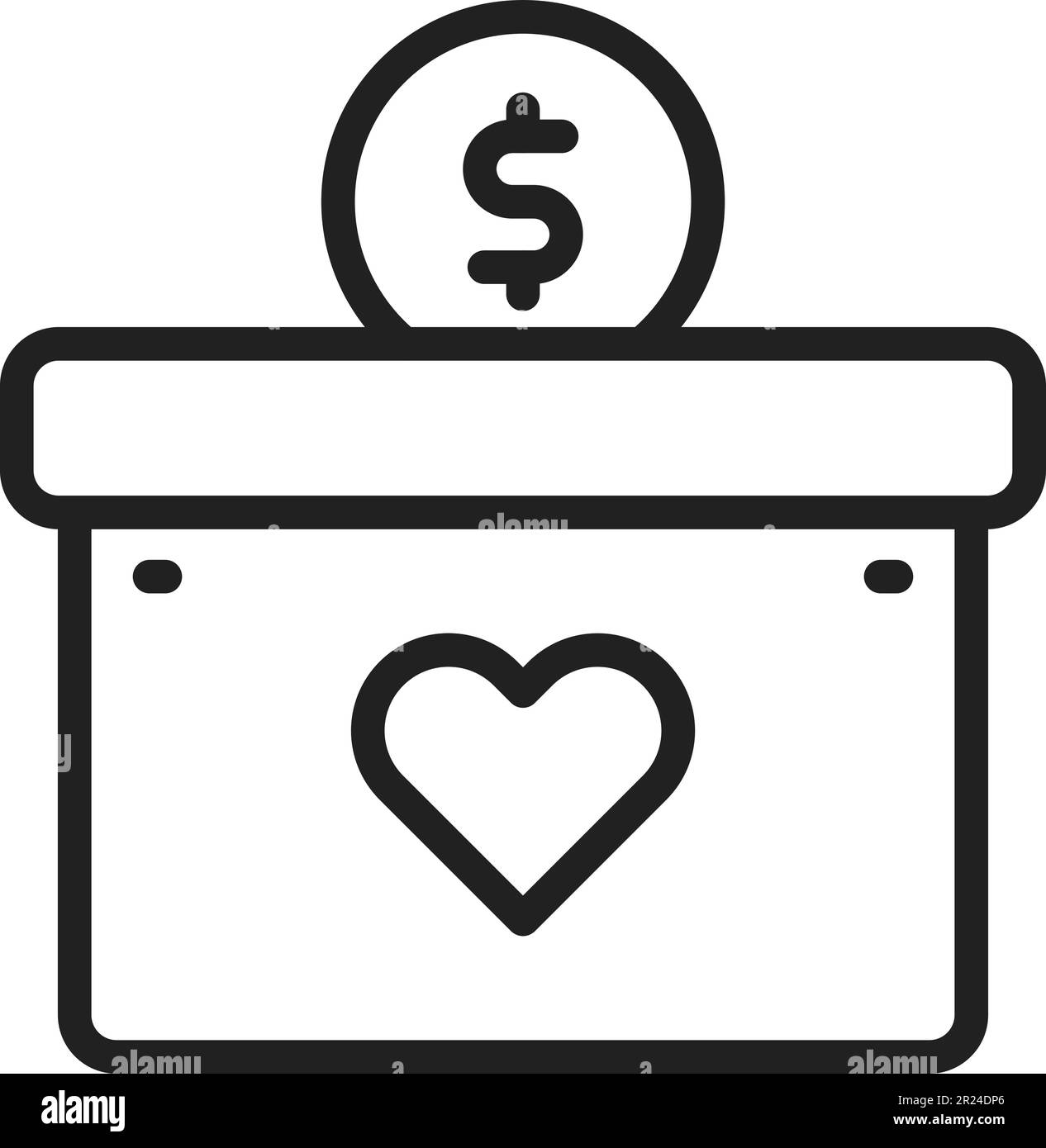 Donation icon vector image Stock Vector Image & Art - Alamy