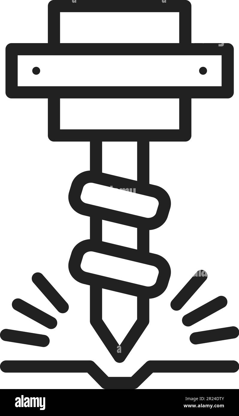 Drilling Machine icon vector image Stock Vector Image & Art - Alamy