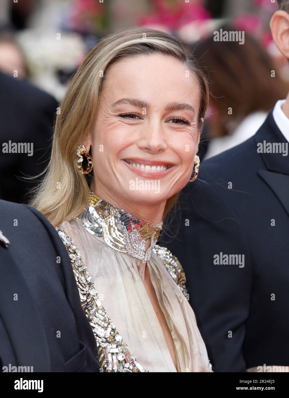Brie Larson attends the 'Jeanne du Barry' premiere and opening ceremony ...