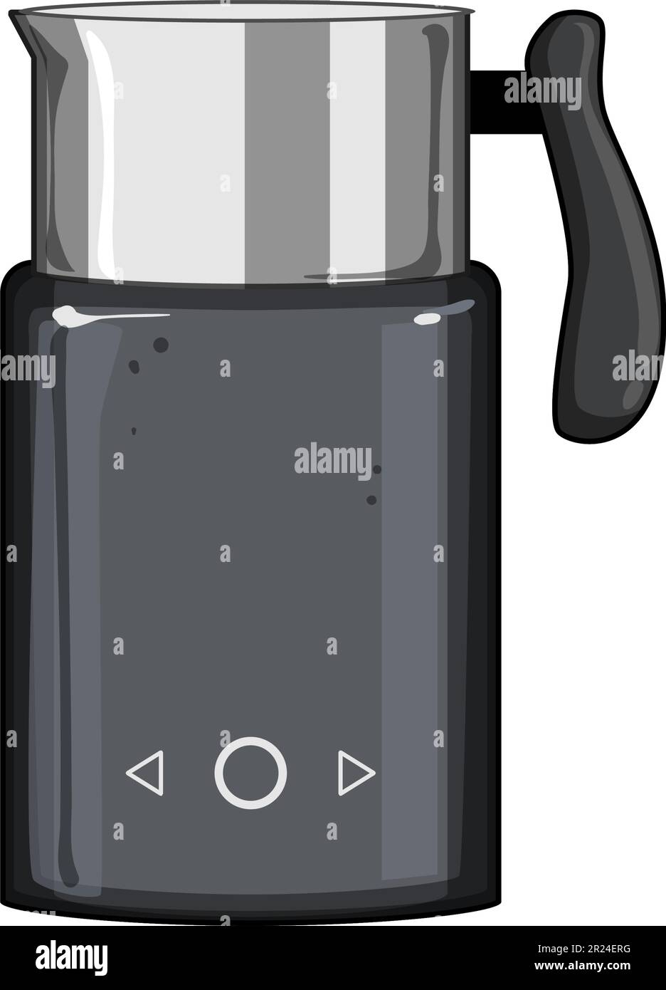 equipment milk frother cartoon vector illustration Stock Vector Image ...