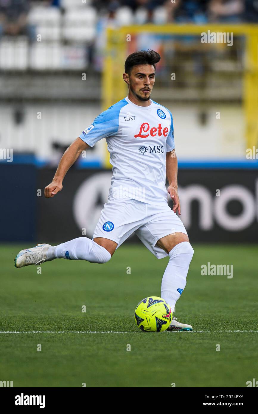 Monza, Italy. 14 May 2023. Eljif Elmas of SSC Napoli in action during ...