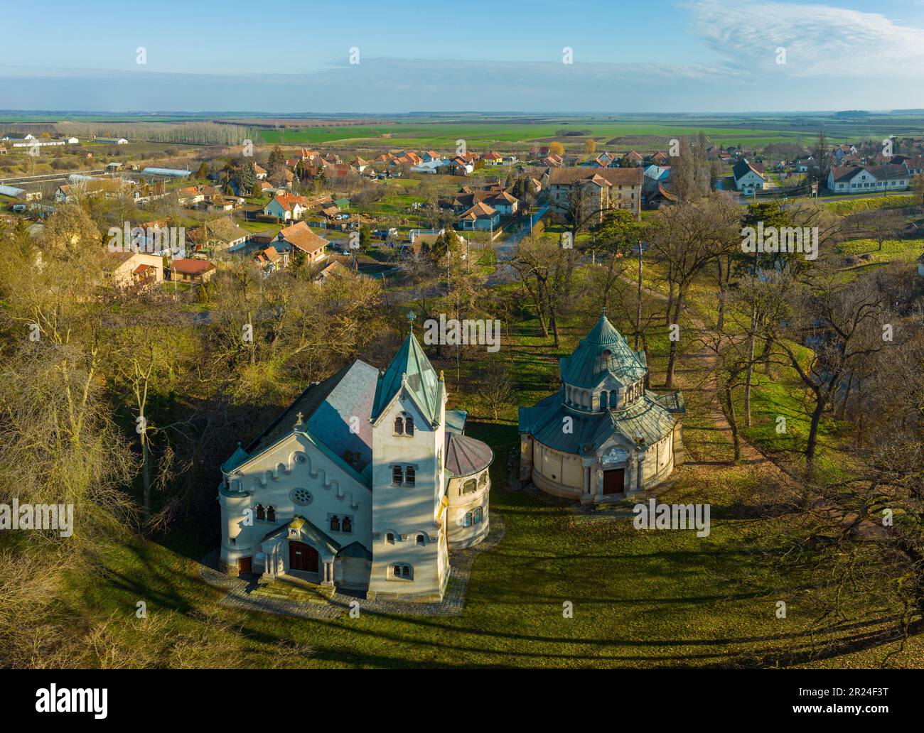 The Castle Park Church and Chapel in Doboz, Hungary, are historical ...