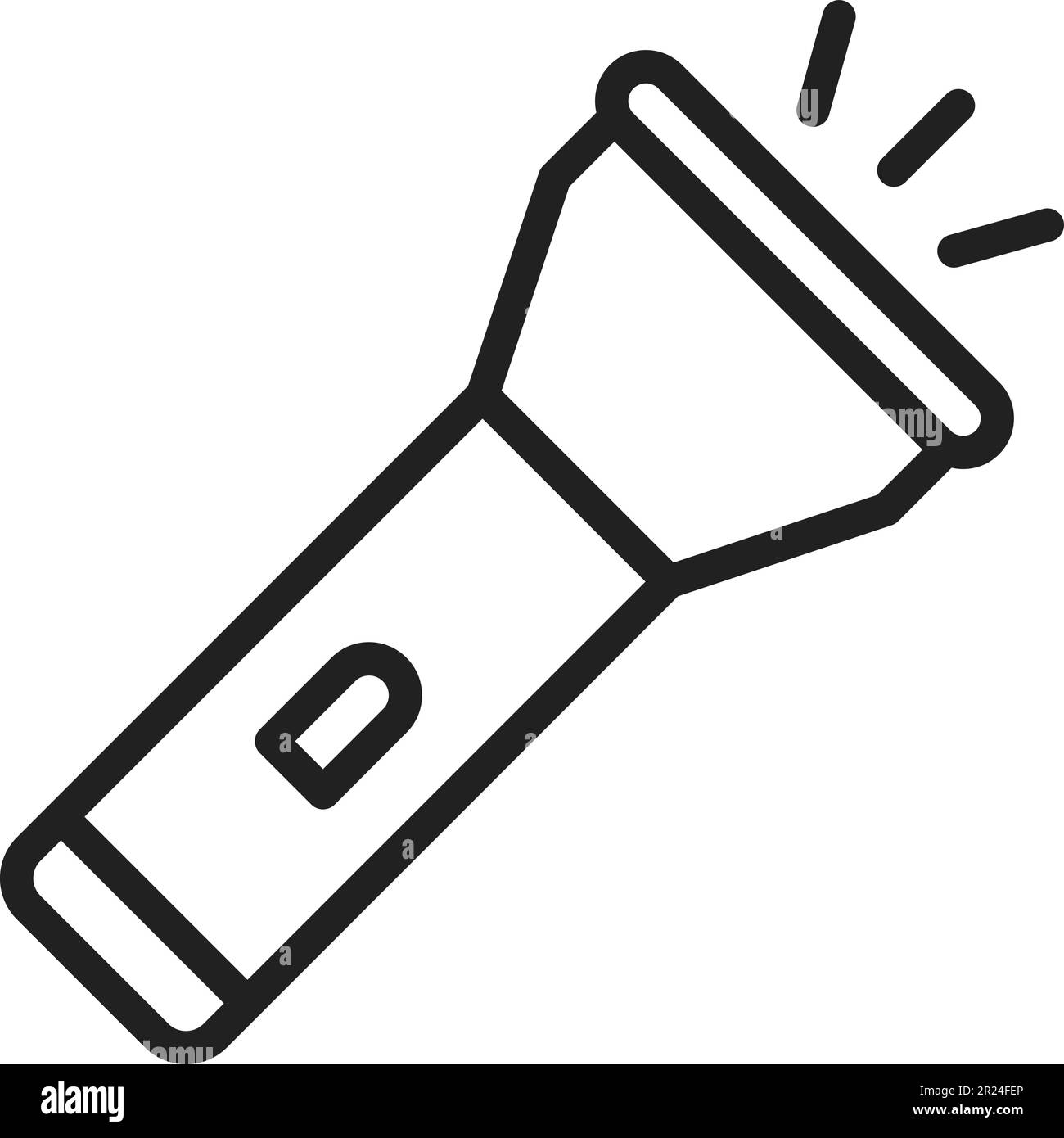 Flashlight icon vector image Stock Vector Image & Art - Alamy