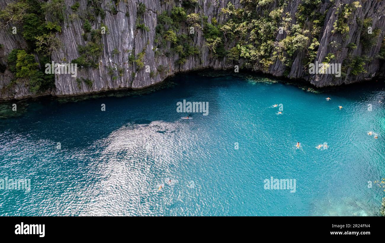 This photo captures the ethereal beauty of a Philippines lagoon. The ...