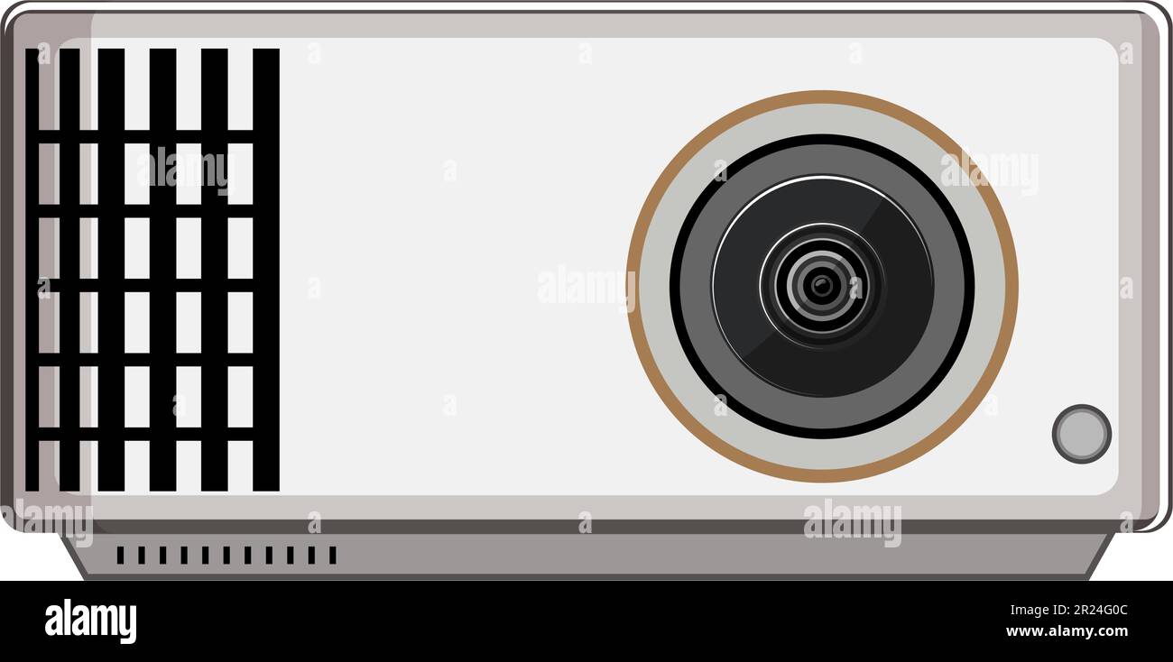 equipment projector video cartoon vector illustration Stock Vector ...