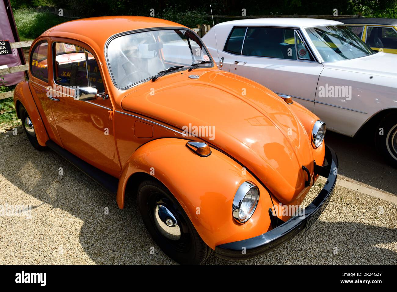Volkswagen Beetle Car on static display at Hook Norton Brewery England ...