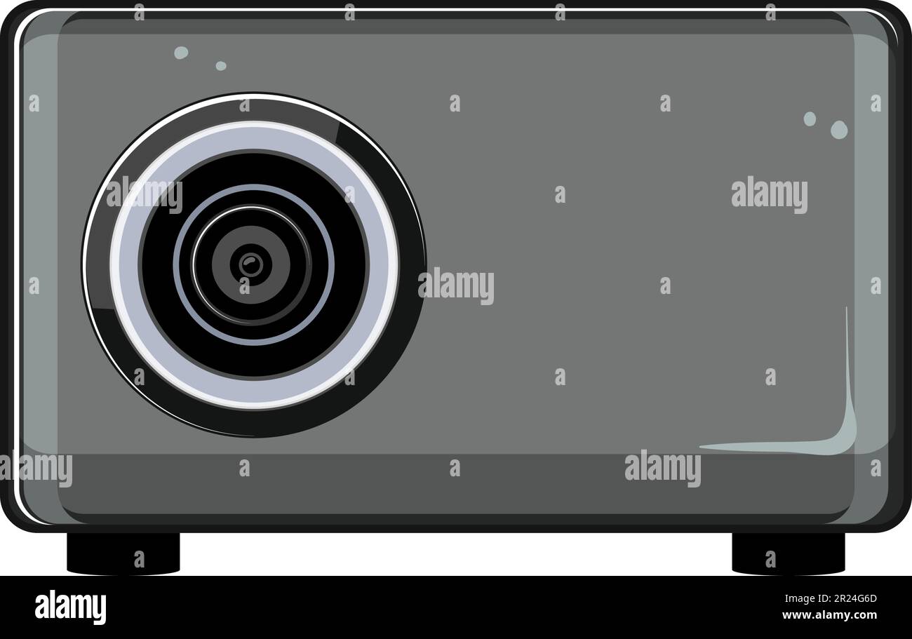 digital projector video cartoon vector illustration Stock Vector Image ...