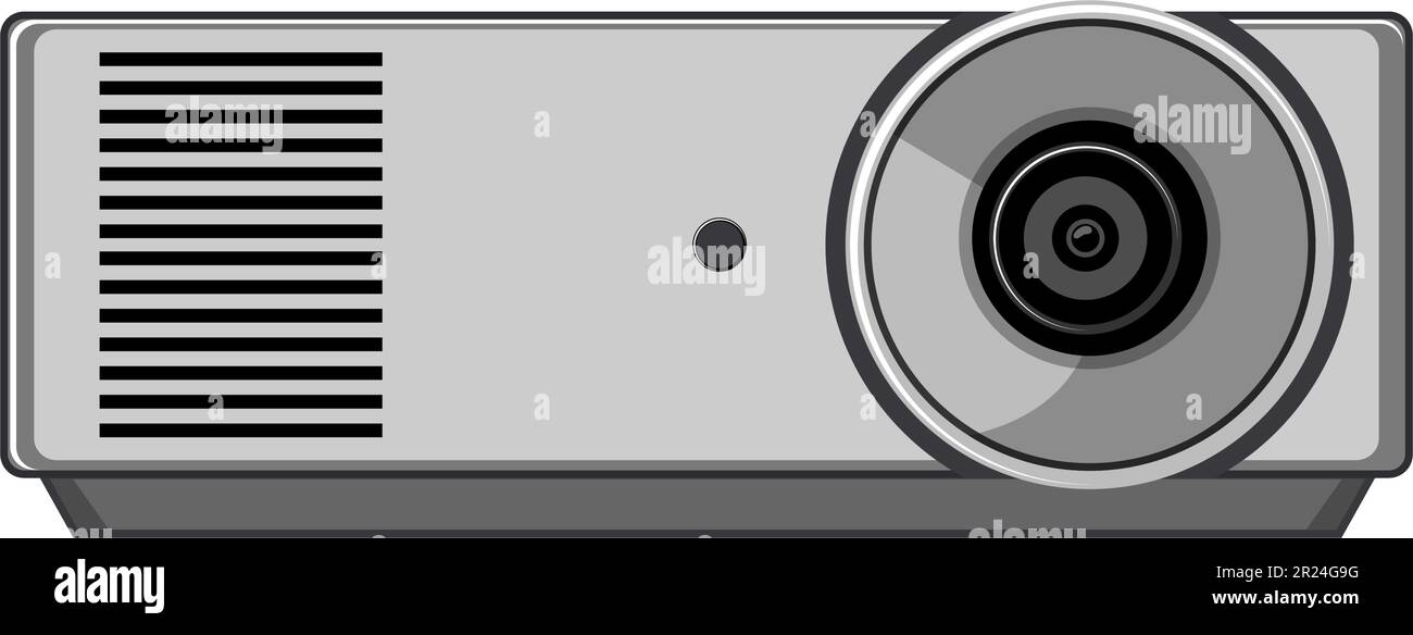 conference projector video cartoon vector illustration Stock Vector ...