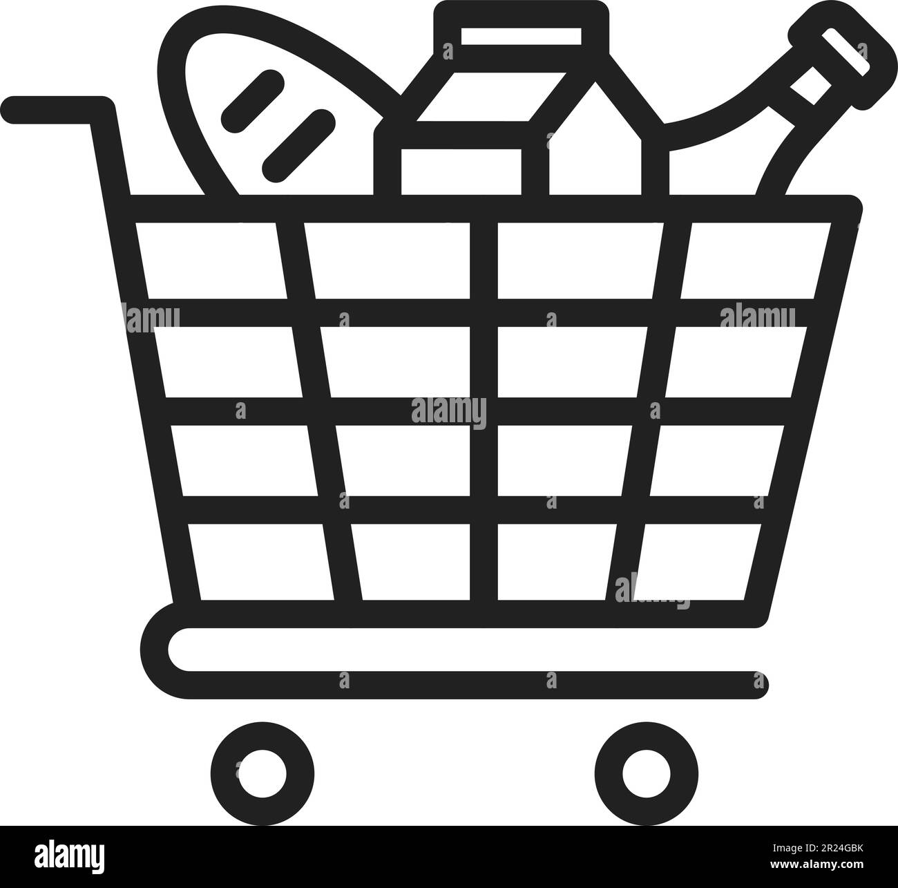 Food Cart icon vector image Stock Vector Image & Art - Alamy