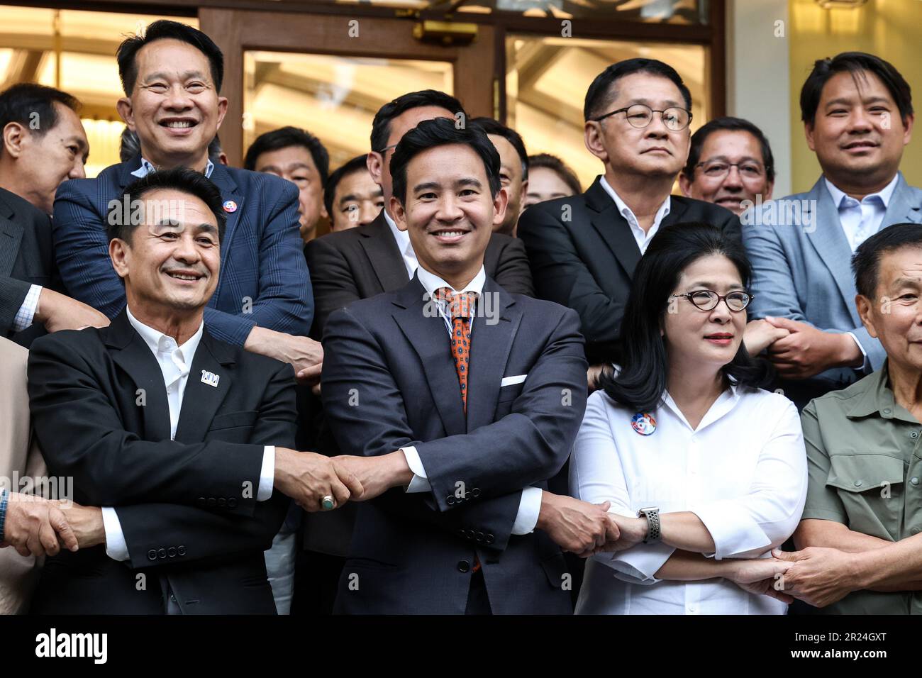 Bangkok, Thailand. 17th May, 2023. Move Forward Party leader and prime ministerial candidate ...