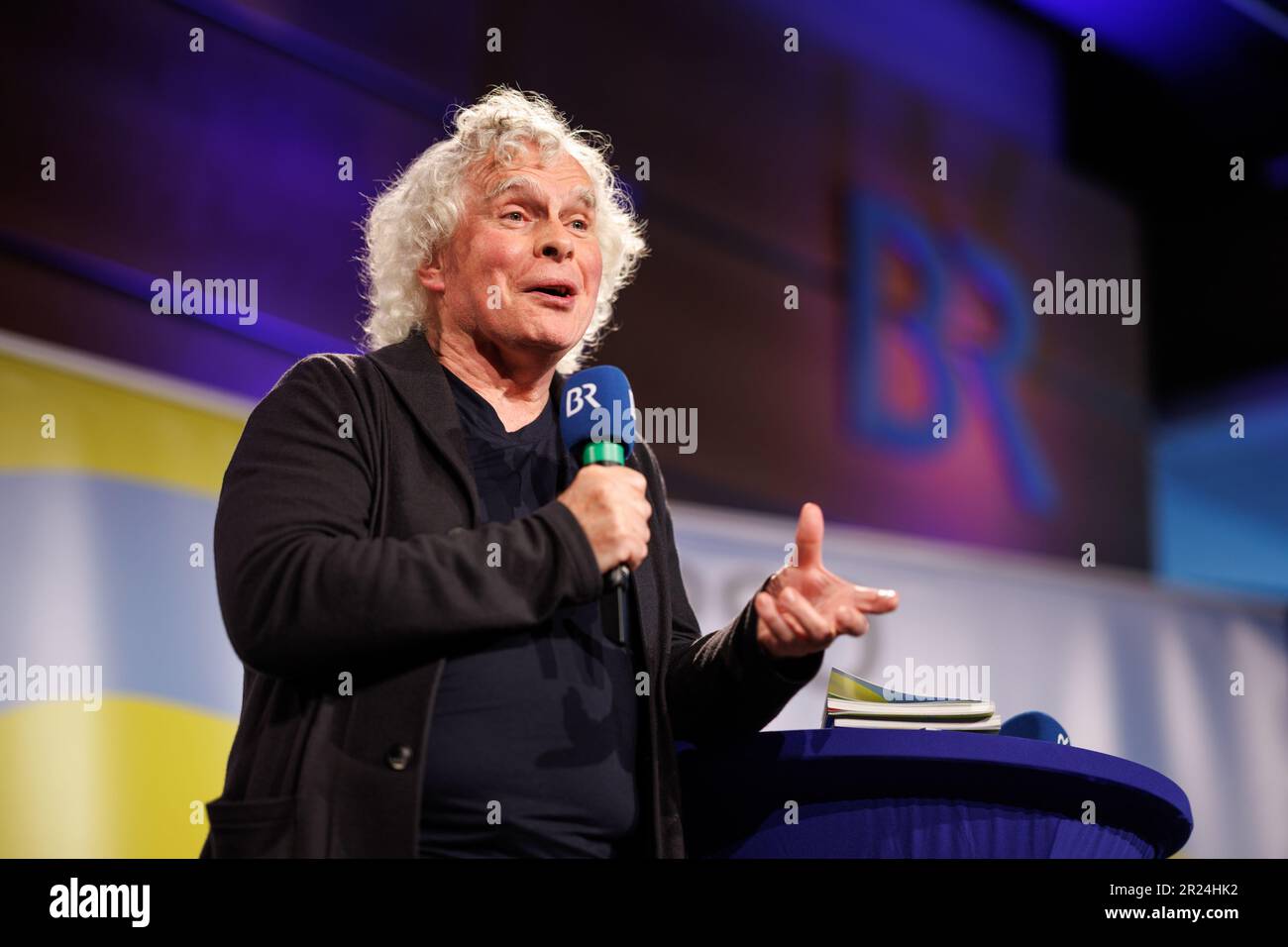 Munich, Germany. 17th May, 2023. Sir Simon Rattle, designated chief ...