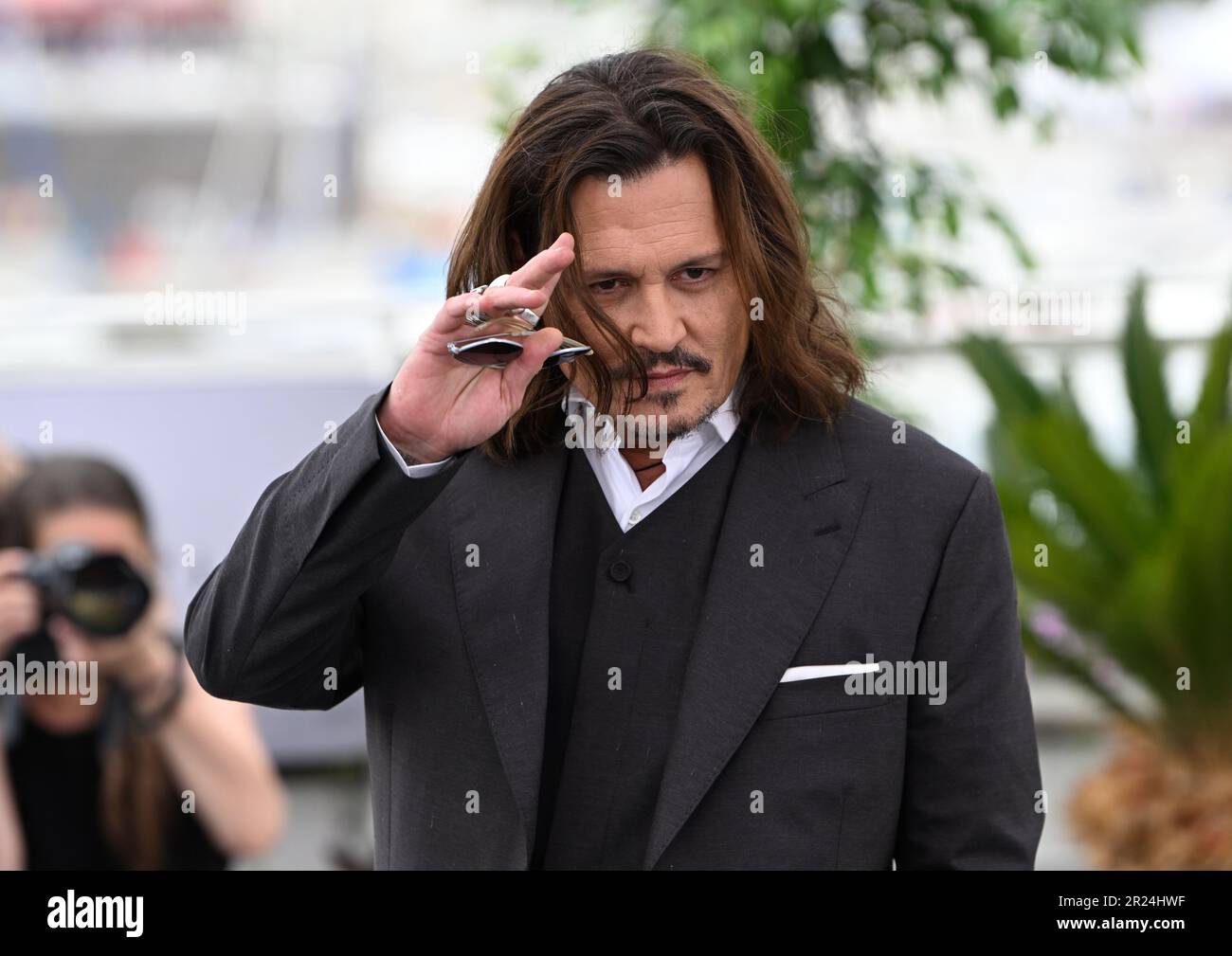Johnny Depp attending the photocall for Jeanne du Barry during the 76th ...
