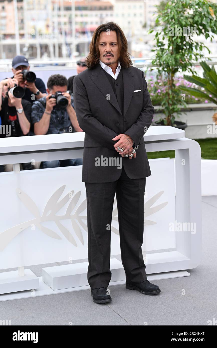 Johnny Depp attending the photocall for Jeanne du Barry during the 76th ...