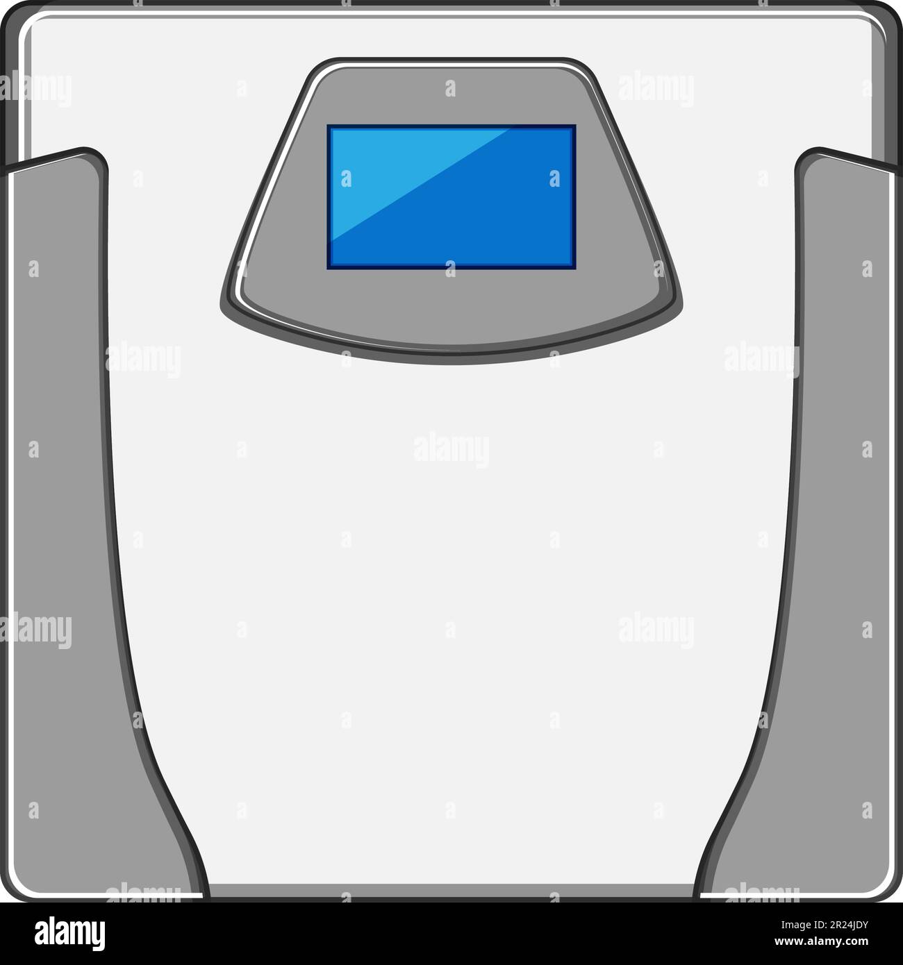 scale smart weights cartoon vector illustration Stock Vector Image ...