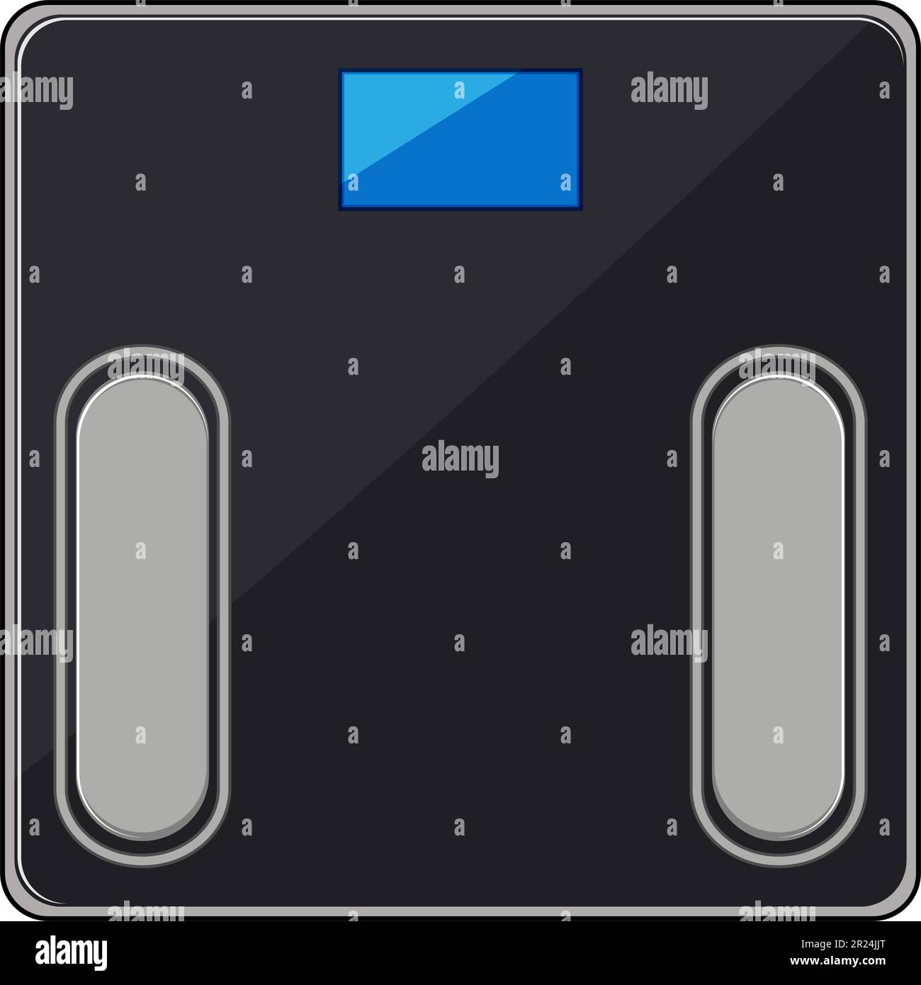 device smart weights cartoon vector illustration Stock Vector Image ...