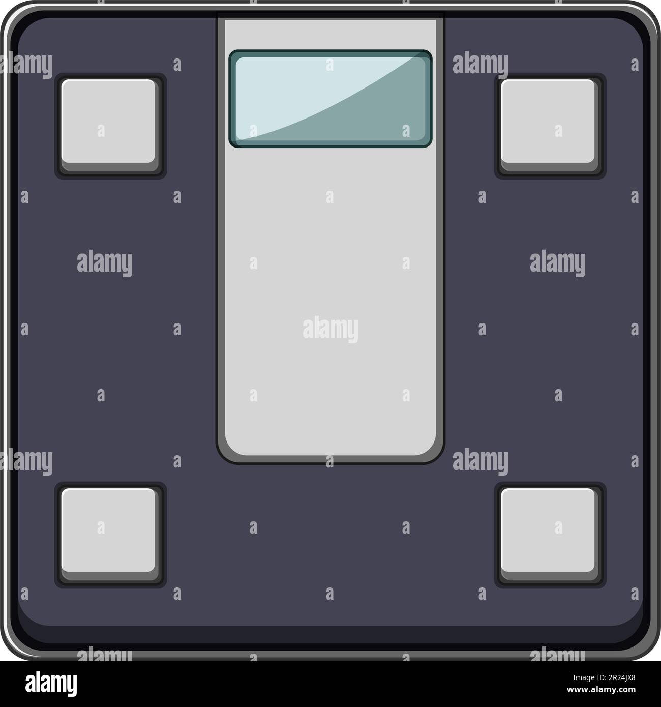 mobile smart weights cartoon vector illustration Stock Vector Image ...