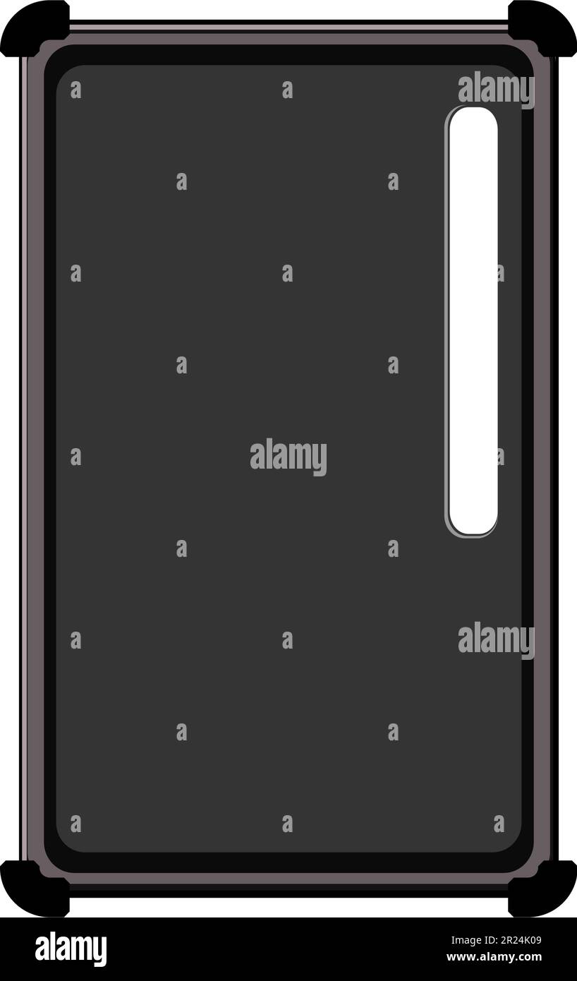 black tablet case cartoon vector illustration Stock Vector Image & Art ...