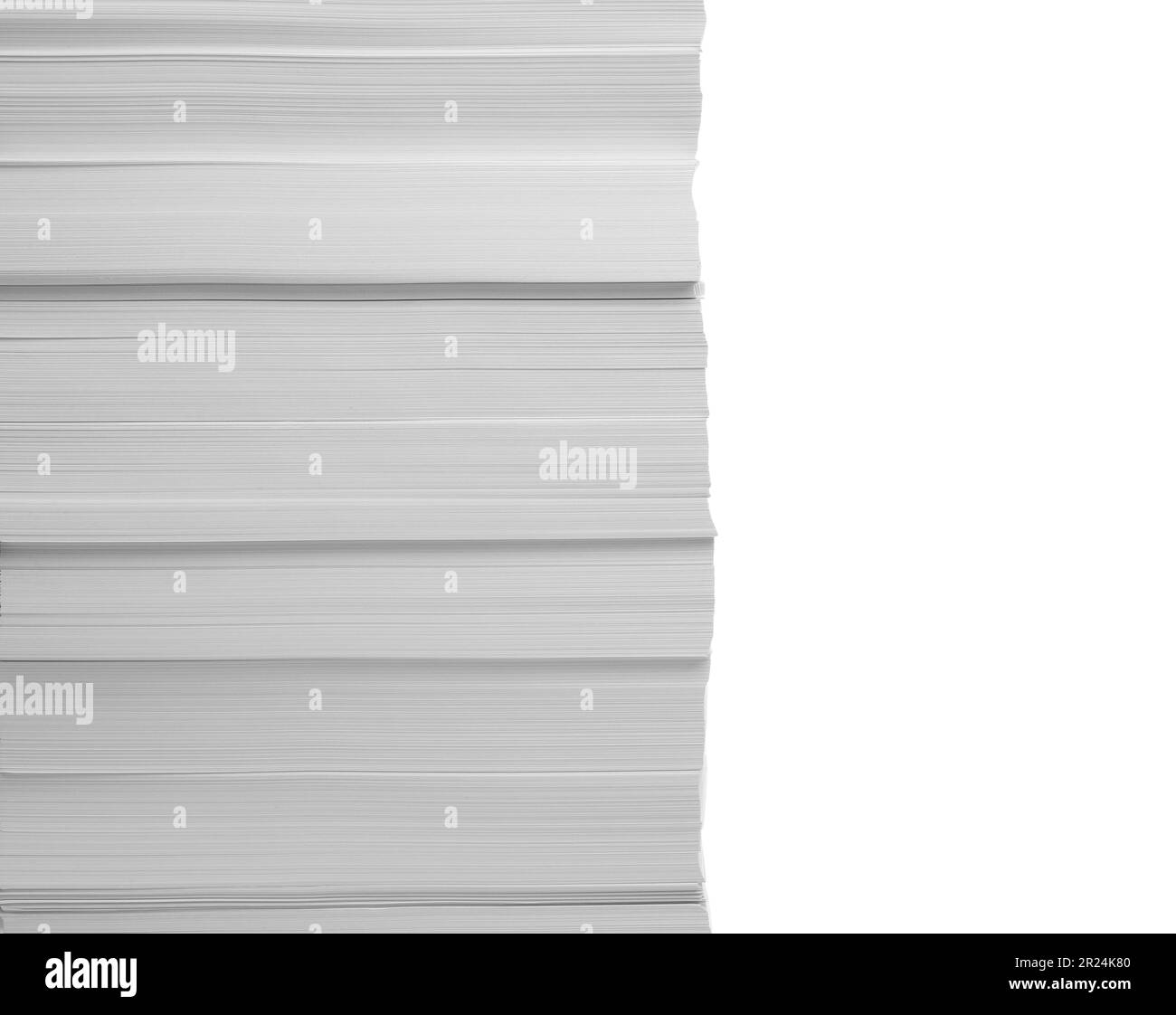 Stack of paper sheets on white background Stock Photo - Alamy