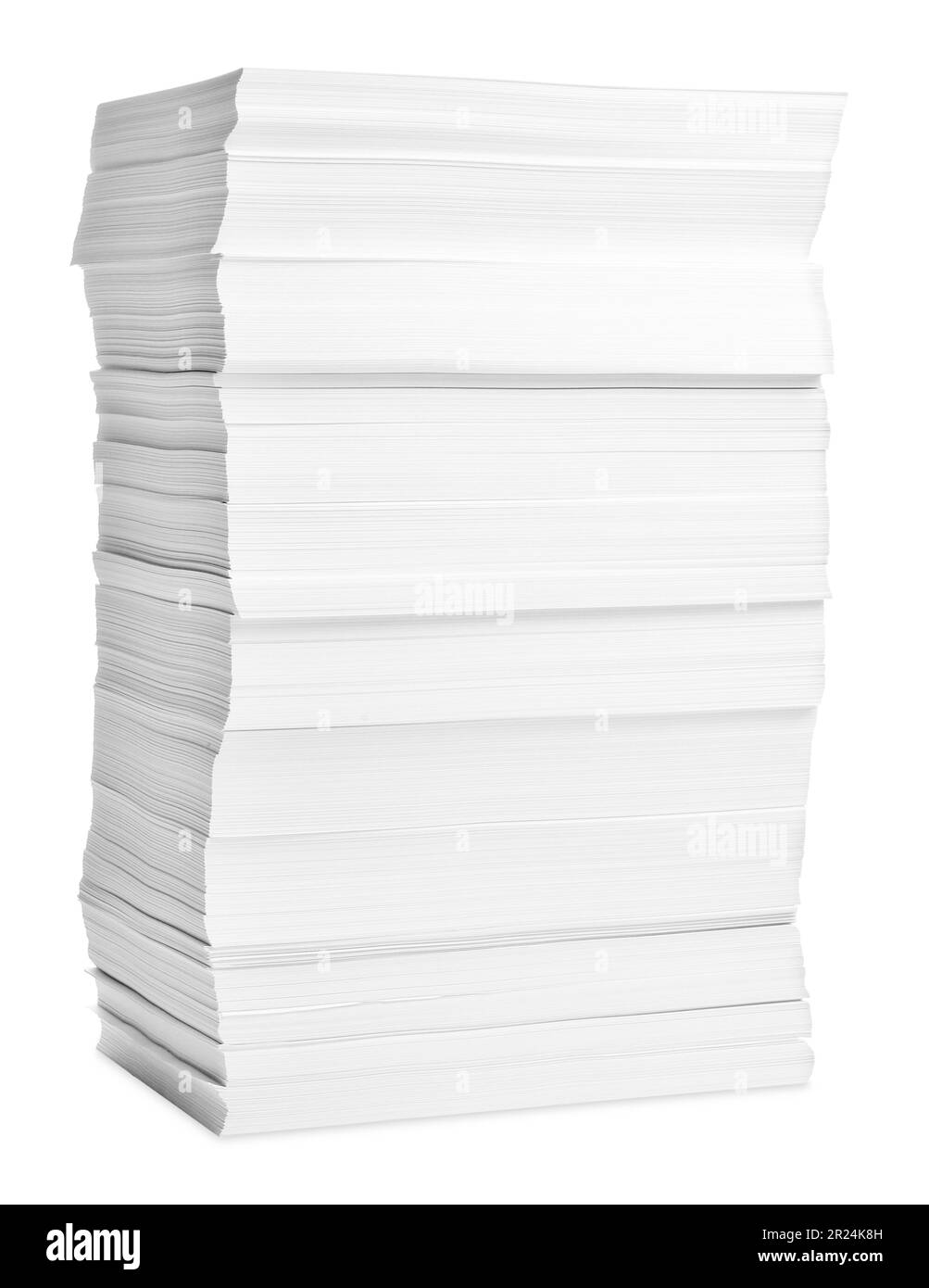 Stack of paper sheets on white background Stock Photo - Alamy