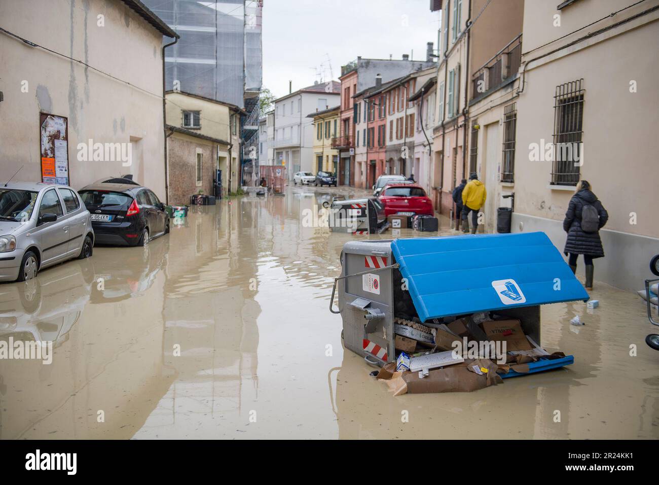 Faience, Italy. 17th May, 2023. FAENZA, 17.05.2023. Flood in Faenza ...