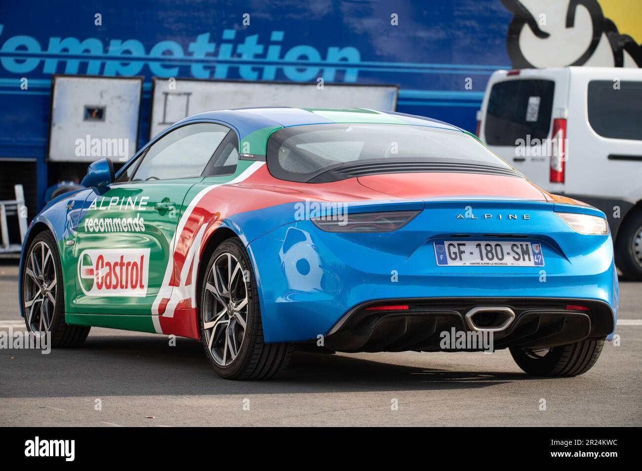 Detail of the rear of a beautiful second generation Renault Alpine A110 ...