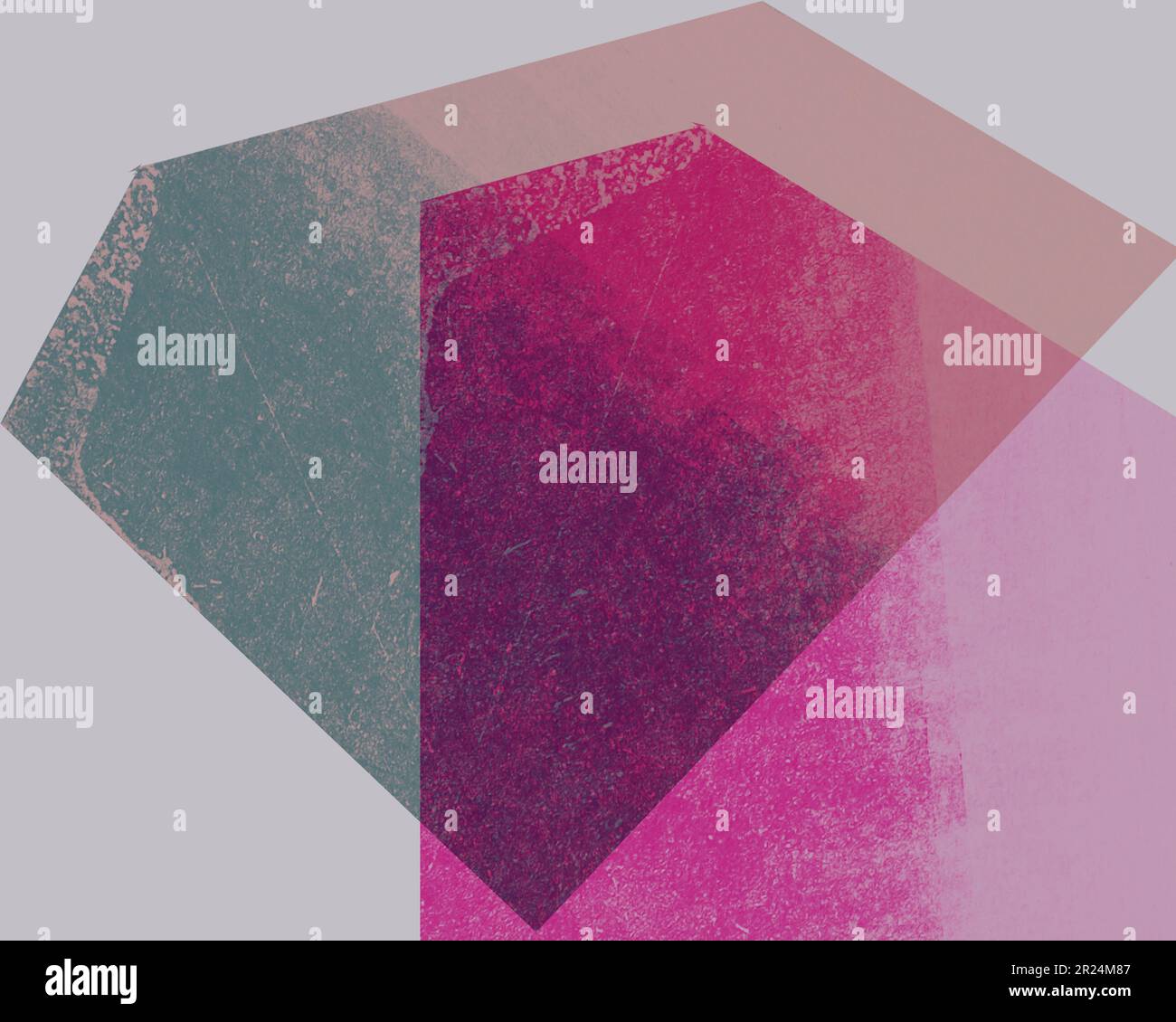 An Abstract Geometric Design Of Overlapping Shapes In A Variety Of