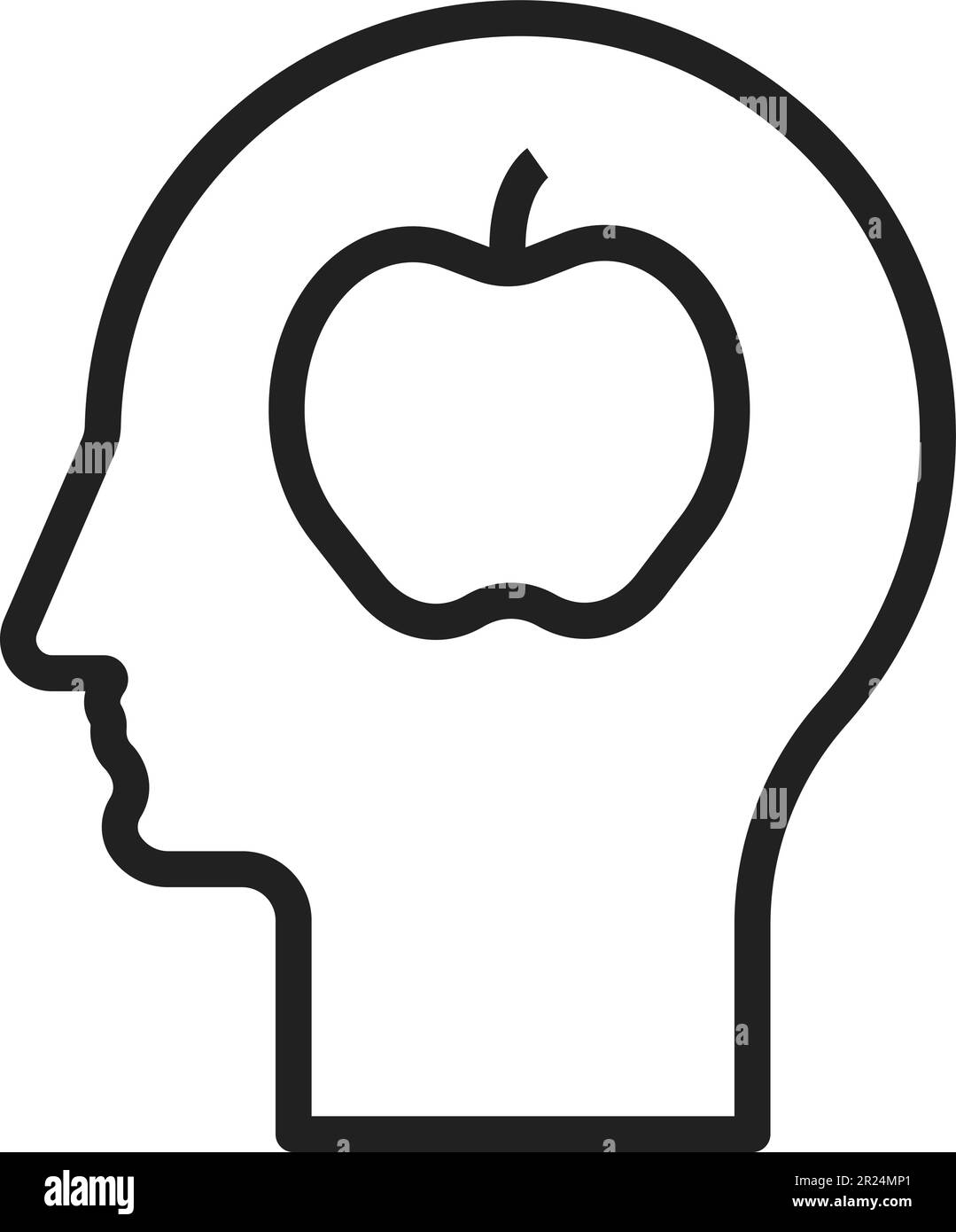 Healthy Mind icon vector image Stock Vector Image & Art - Alamy