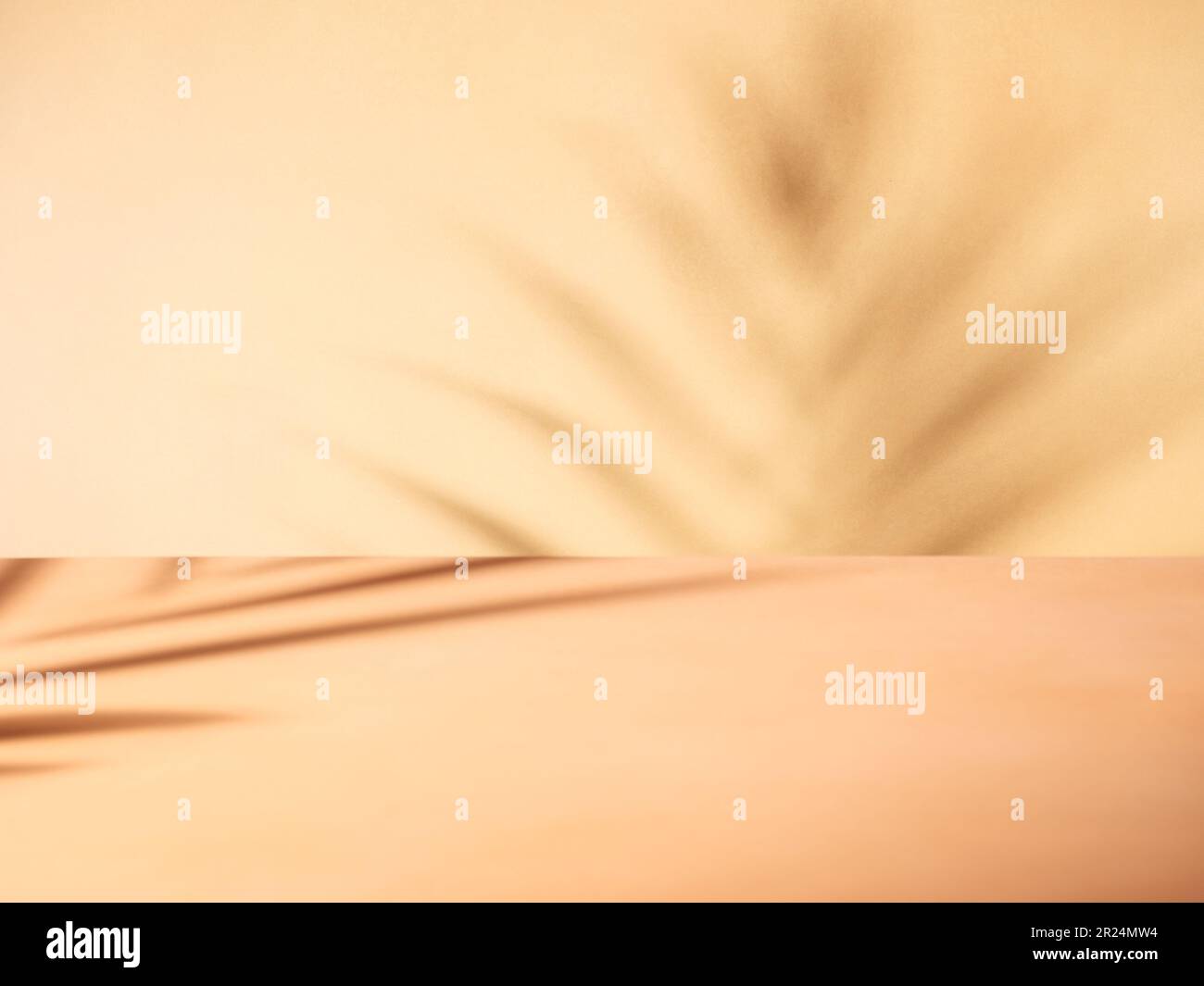 Minimalistic pastel yellow background for product presentation with ...